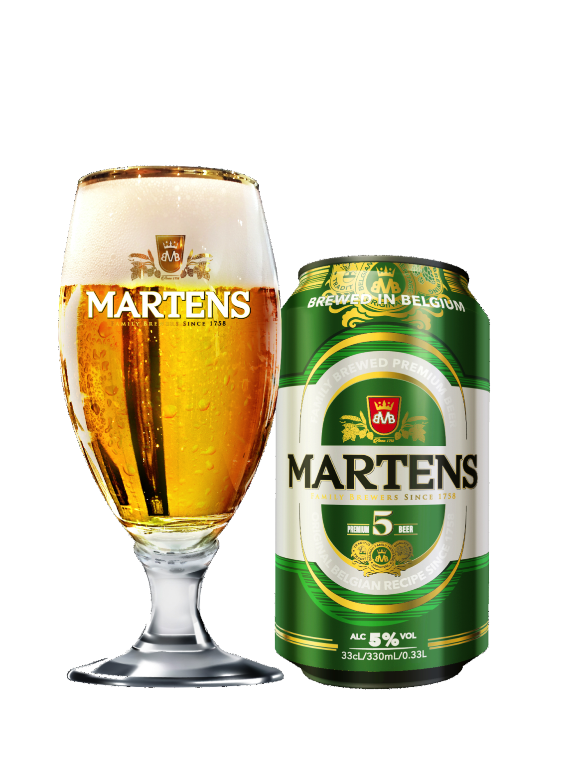 MARTENS PREMIUM 5% 33cl BOX 24 CANS - BELGIAN LEGACY LTD